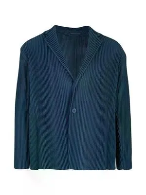 Issey Miyake Tailored Pleats Blazer - Blue