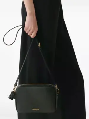 Fabiana Filippi Tassel-detail Pebbled Shoulder Bag - Black