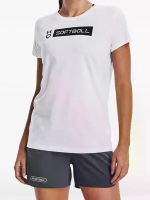 Under Armour Softball Bar T-shirt - White