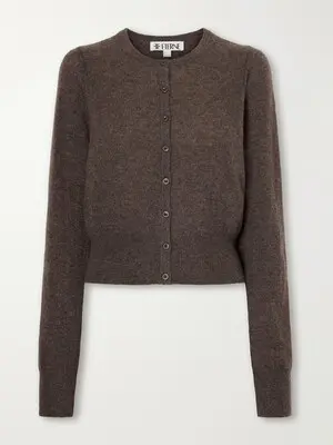 Eterne Reese Cashmere Cardigan - Brown
