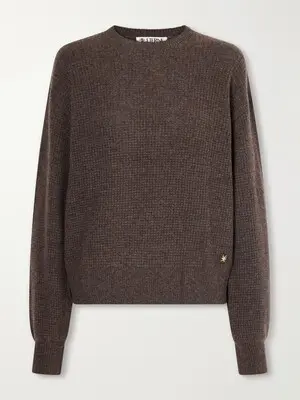 Eterne Brock Waffle-knit Cashmere Sweater - Brown