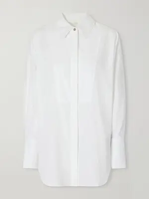 RÙADH The Dover Tux Organic Cotton-poplin Shirt - White