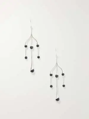 SOPHIE BUHAI Petite Chandelier Sterling And Onyx Earrings - Silver