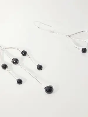 SOPHIE BUHAI Petite Chandelier Sterling And Onyx Earrings