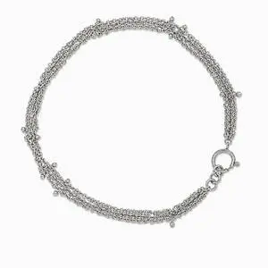 KIREI Ripple Steel Multi-chain Necklace - Silver