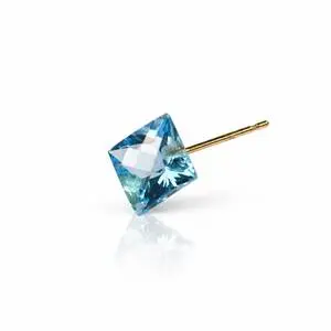 ÉTOILIGHT Naked Gem Collection – Square-cut Topaz Earring - Blue