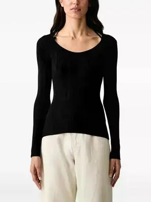 Guess Logo-lettering Ribbed-knit Sweater