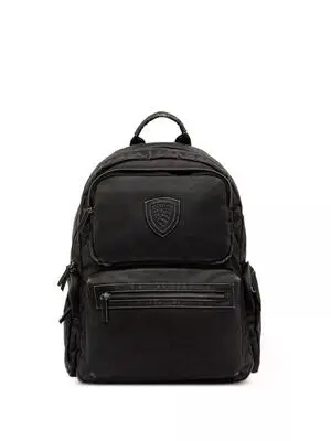 BLAUER. Logo-patch Zip-around Backpack - Black