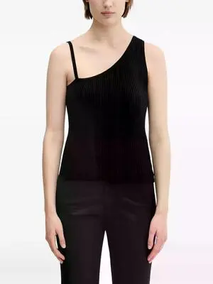 Samsøe Samsøe Sacheryl One-shoulder Ribbed Top - Black