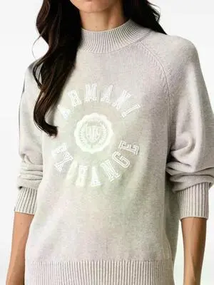 Armani Exchange Logo-embroidered High-neck Sweater