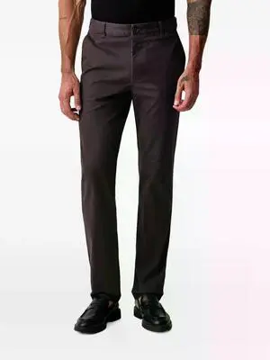 Armani Exchange Logo-plaque Trousers - Brown
