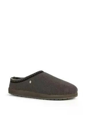 EMU AUSTRALIA Tay Felt Comfort Embroidered-trim Slippers - Grey