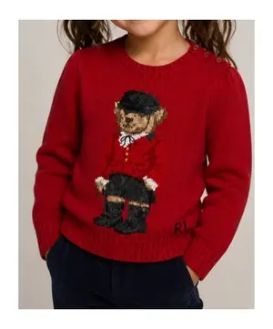 Polo Ralph Lauren Polo Bear Puff-sleeve Sweater