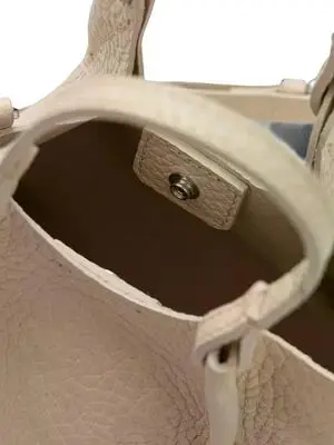GIANNI CHIARINI Dua Pebbled Leather Shoulder Bag