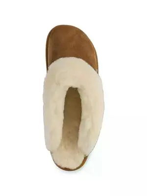 EMU AUSTRALIA Shearling-trim Suede Slippers