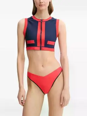 Rip Curl Coco Zip-up Panelled Bikini Top