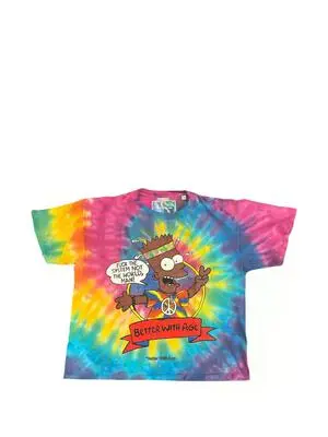 BETTER WITH AGE Tie-dye Graphic-print T-shirt - Pink