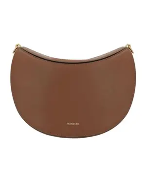 WANDLER Kate Shoulder Bag In Smooth Leather - Saddle