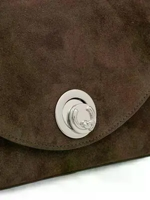 COCCINELLE Medium Nikla Suede Shoulder Bag - Brown
