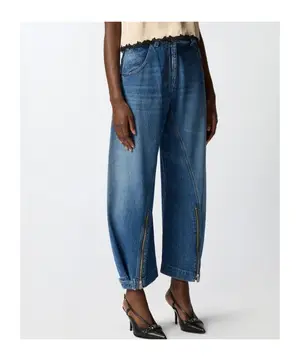 Pinko Sicuro Zip Wide-leg Jeans