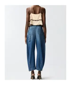 Pinko Sicuro Zip Wide-leg Jeans