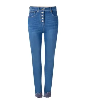 Valentino Garavani High-waisted Skinny Jeans - Blue