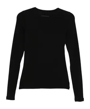 MAISON MARGIELA Ribbed-knit Long-sleeve Top