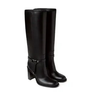 Fendi Buckle-strap Knee-high Boots