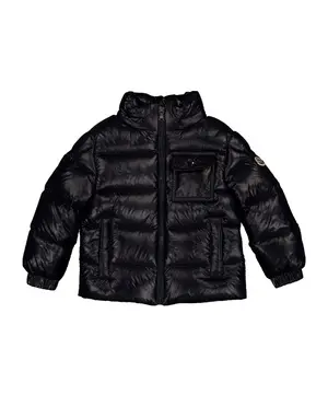 Moncler Stand Collar Shiny Down Jacket - No