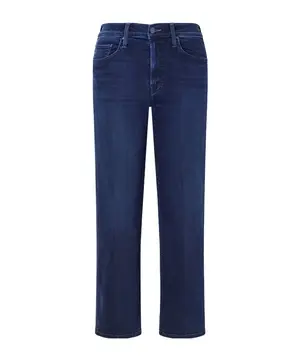 MOTHER Zip Straight-leg Jeans - No
