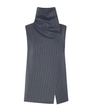 Sportmax Sleeveless Wool Top - Medium Gray