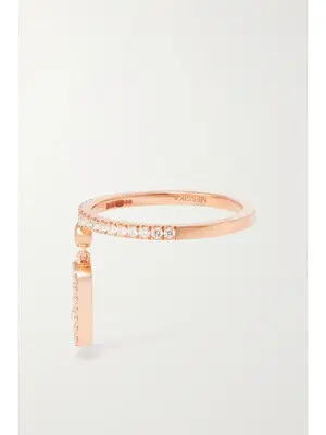 Messika 18-karat Rose Gold Diamond Ring