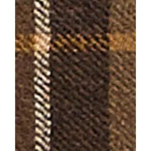 Barbour Brown Plaid Pleated Midi Skirt