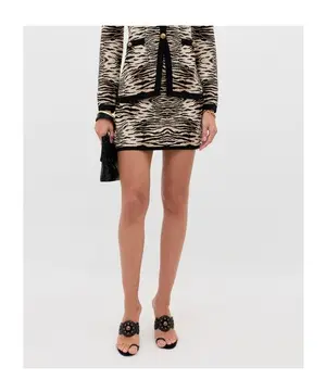 Rixo Print Knit Mini Skirt - No