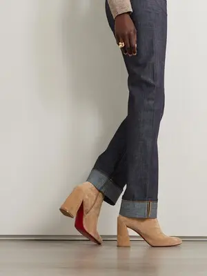 CHRISTIAN LOUBOUTIN Suede Ankle Boots