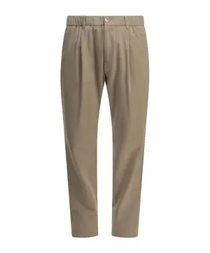 Herno Elasticated Waist Straight-leg Trousers - Beige