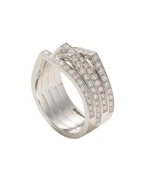 REPOSSI 18-karat White Gold Diamond Ring - No