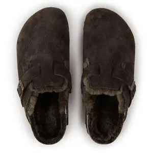BIRKENSTOCK Velvet-lined Closed-toe Mules