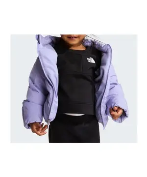 The North Face Light Purple Hooded Padded Coat
