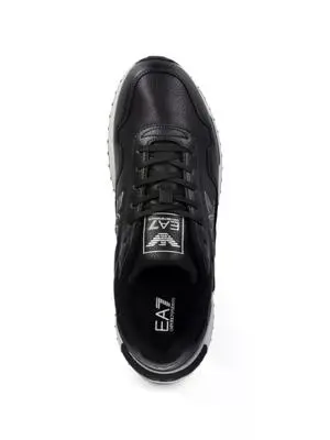EA7 Logo-detail Panelled Sneakers