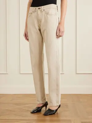 Khaite Mid-rise Straight-leg Jeans
