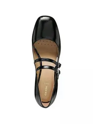 Geox Kalidine Double-strap Patent-finish Pumps