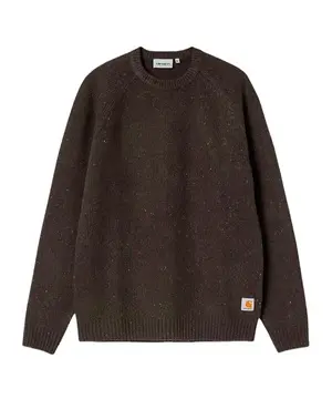 Carhartt Work In Progress Anglistic Crewneck Knitted Sweater - Brown