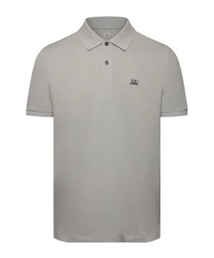 C.P. COMPANY Logo Pique Short-sleeve Polo Shirt