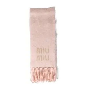 Miu Miu Wool And Mohair Scarf - Opal