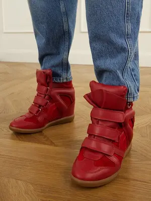 Isabel Marant Étoile Suede Wedge Sneakers