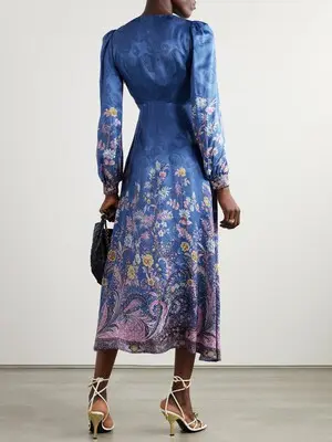 Etro Printed V-neck Dress