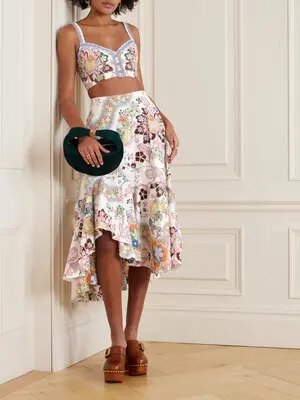 Etro Fresh Floral Crop Top