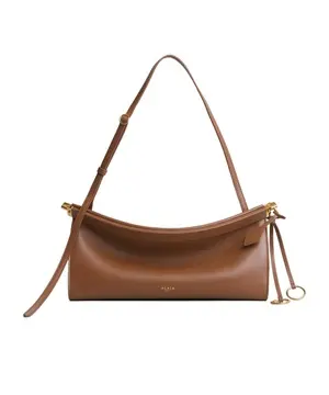 Alaïa Le Click East West Medium Bag In Calfskin - Amber