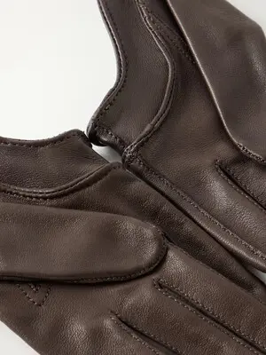 Magda Butrym Leather Paneled Gloves
